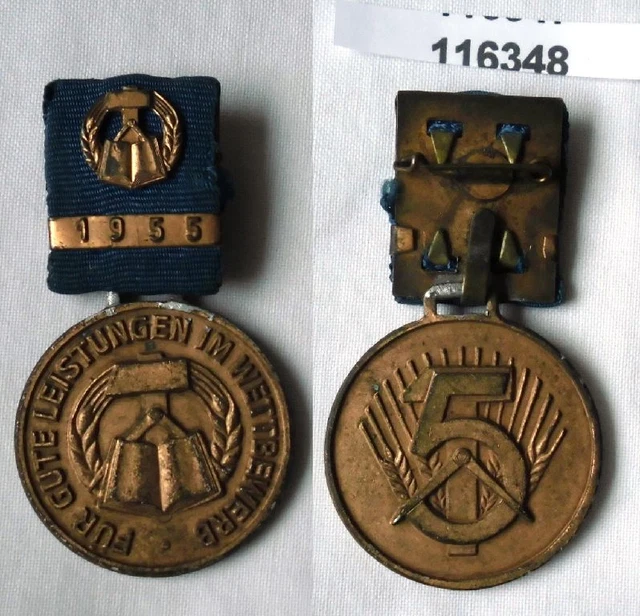 DDR MEDAILLE DES Berufswettbewerbs in Bronze 1955 (117539) EUR 50,40 ...