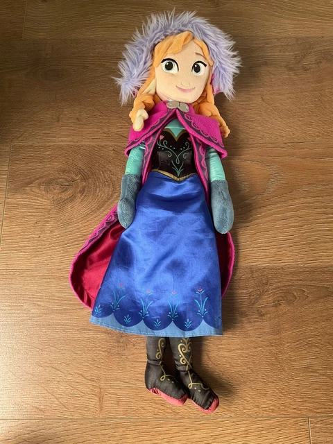 DISNEY STORE PRINCESS Plush Anna Frozen Soft Toy Doll 20” £7.99 ...