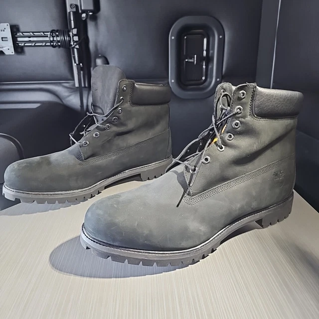 TIMBERLAND PREMIUM BOOT [TB0 10073] Black Nubuck Waterproof Leather ...