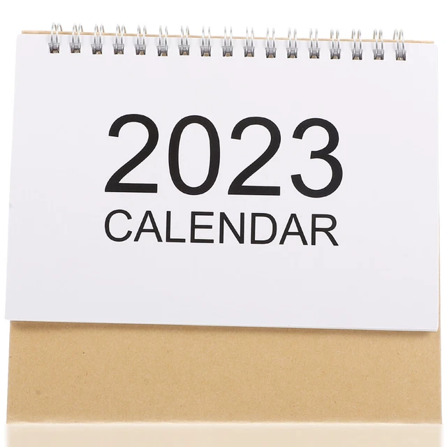 2023 CALENDAR DESK 2022-2023 Desktop Simple Coil Table Office Turn The ...