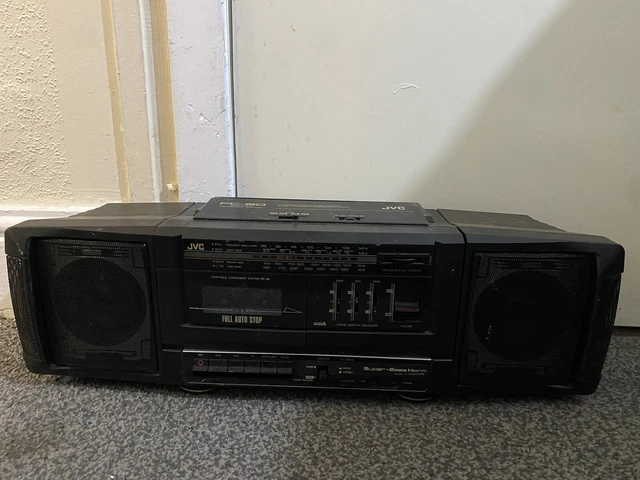 JVC BOOMBOX RADIO Cassette 1980s PC-90 Stereo Portable Component System ...