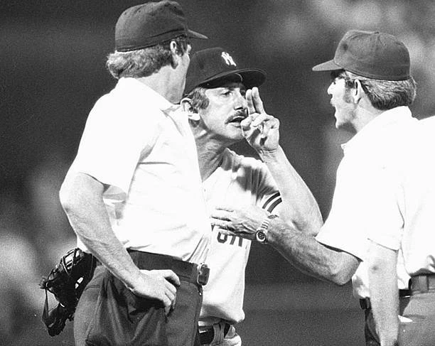 MANAGER BILLY MARTIN Of The New York Yankees 1970s Old Baseball Photo ...