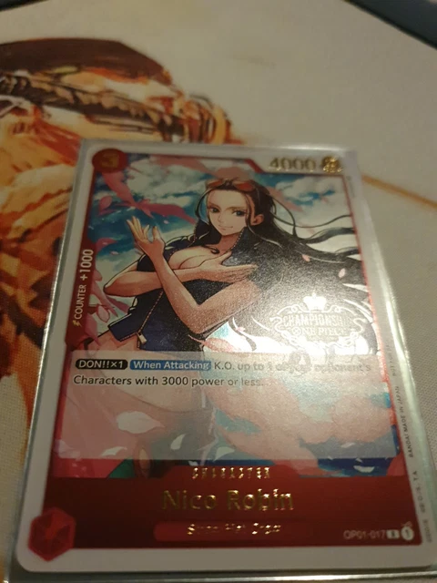 ONE PIECE TCG Nico Robin OP01-017 Alt Art Englisch Near Mint Store Champ. EUR 35,00 - PicClick DE