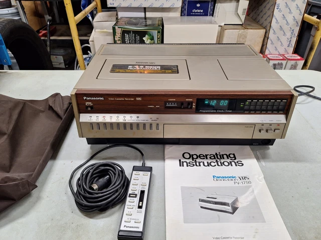 RARE VINTAGE PANASONIC Omnivision VHS Video Cassette Recorder Stereo PV ...