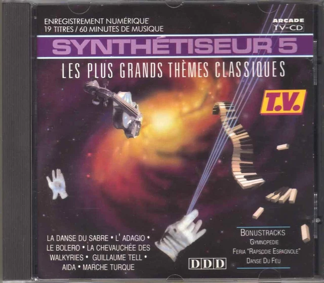 COMPILATION - SYNTHÉTISEUR 5 - Les Plus Grands Thèmes - CD - 1990 ...