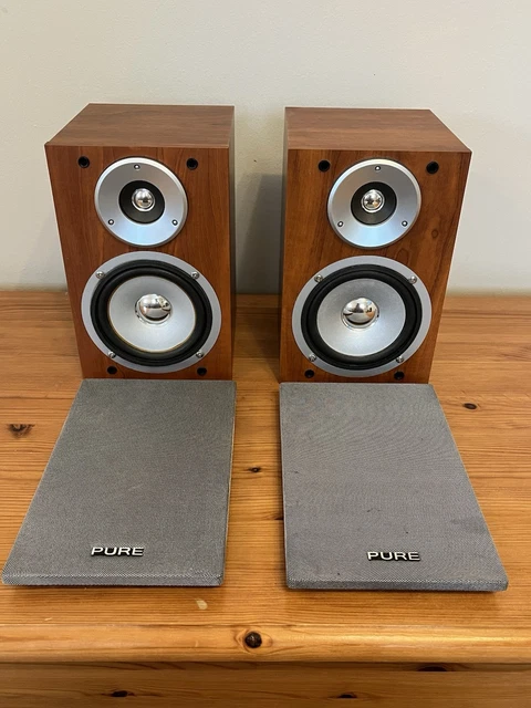 PURE DMX-25 MICRO Bookshelf Stereo Speakers - VGC £39.95 - PicClick UK