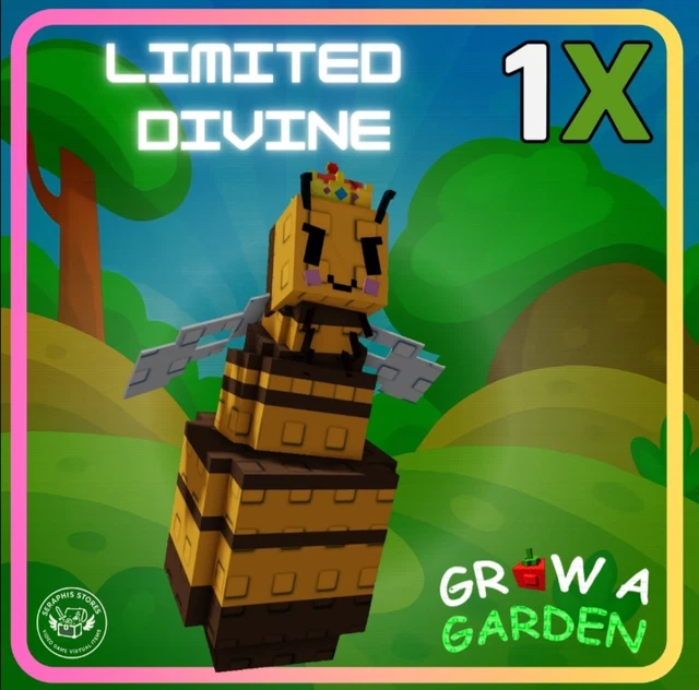GROW A GARDEN Roblox Limited Divine Queen Bee Pets GAG [CHEAPEST & FAST ...