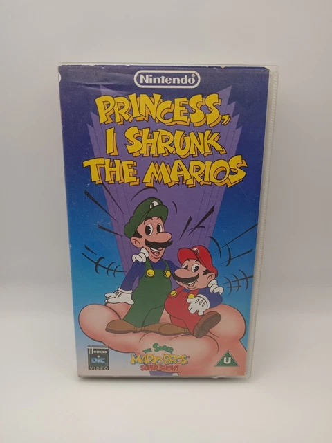 PRINCESS I SHRUNK The Mario's Nintendo VHS Video Cassette 1989 Tempo ...