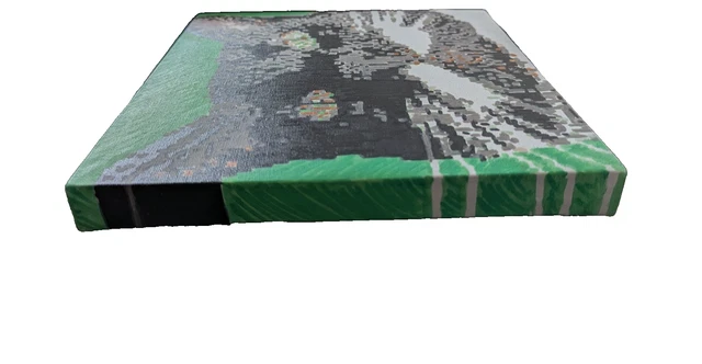 TUXEDO CAT PAINTING Original Hand Painted Pixel Modern Art By Josh ...