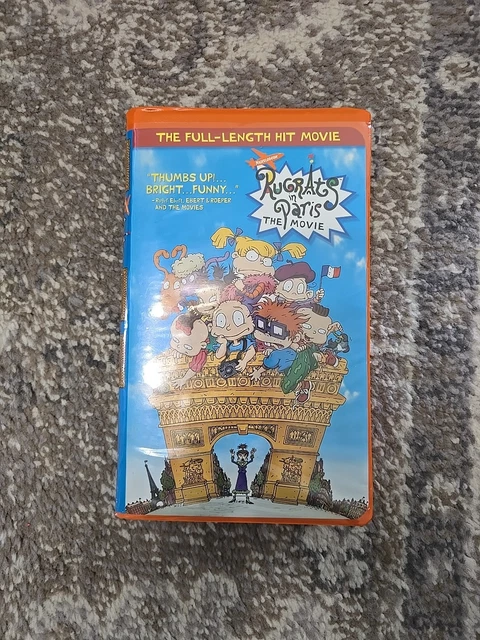 RUGRATS IN PARIS the Movie Orange VHS Tape Orange Clamshell Case £6.28 ...
