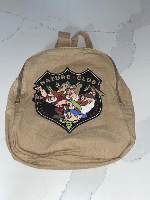 VINTAGE DISNEY BACKPACK SEVEN DWARVES Nature Club Cotton Small $29.99 ...