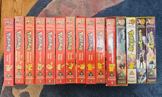 POKEMON VHS COLLECTION Vol. 1-11 Plus First 4 Movies £250.00 - PicClick UK