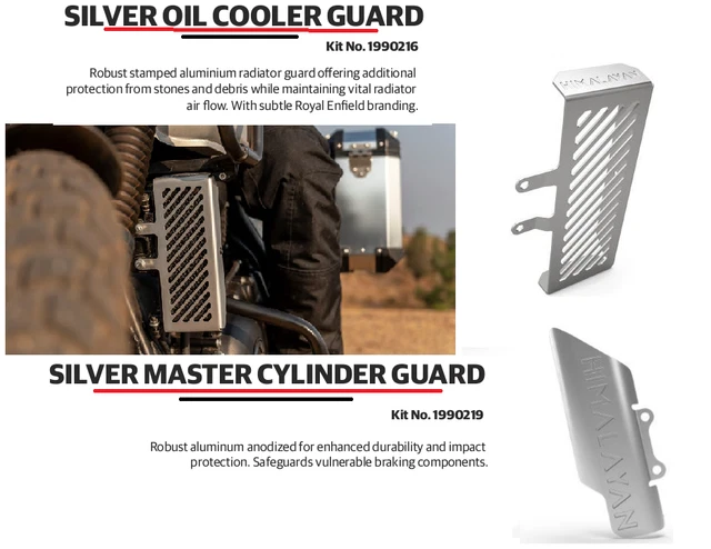 ROYAL ENFIELD HIMALAYAN/SCRAM "Oil Cooler Guard" Silver/"Master ...