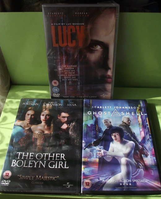 THE OTHER BOLEYN Girl, Lucy, Ghost in the Shell 3 x NEW DVD Scarlett ...