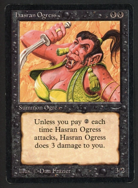 ***HASRAN OGRESS DARK*** MTG Arabian Nights Magic -Kid Icare- EUR 1,22 ...