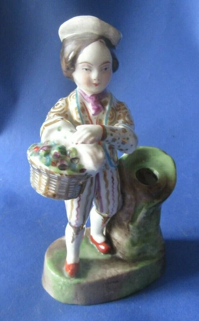 ENCRIER EN PORCELAINE DE PARIS garcon boy figural inkwell 19eme paris ...