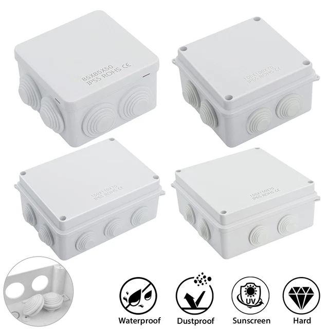 ABZWEIGKASTEN VERTEILERKASTEN ABZWEIGDOSE Verteilerdose IP65 Aufputz ...