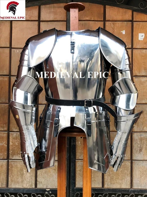 MEDIEVAL WEARABLE HALF Suit Of Armor Knight Larp Cosplay Costume $555. ...
