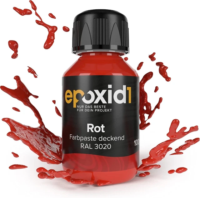 FARBPASTE EPOXIDHARZ, DECKENDE Epoxidharzfarbe, Paste zum Färben von ...