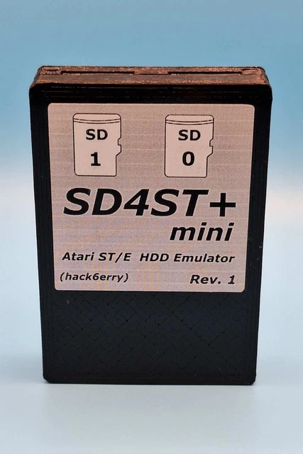 SD4ST+ MINI HARD disk drive HDD for Atari ST STE 2x micro SD card + RTC ...