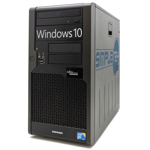FUJITSU P5731 PC Tower Windows 10 Pro 4GB 960GB Serial Com RS232 ...