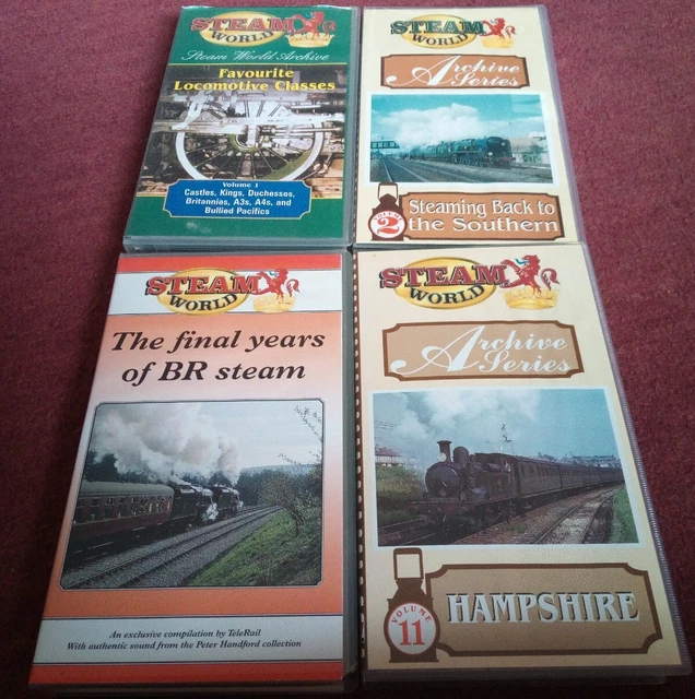 STEAM WORLD VIDEO VHS Tapes X 4 **please see photos for description** £ ...