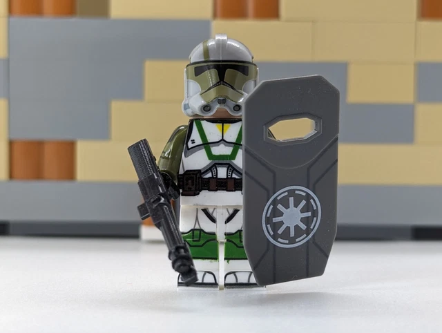 STAR WARS CLONE Trooper Custom LEGO Minifig Doom Company Riot Trooper ...
