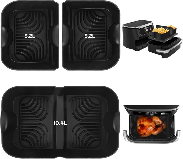 NINJA AF500UK COMPATIBLE Dual Drawer 3 piece Air Fryer Accessories ...