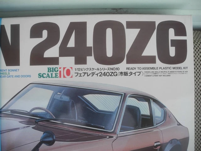 TAMIYA NO:12010 SÉRIE Big Scale / No.10 1/12 Fairlady 240ZG Commercial ...