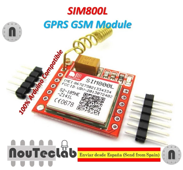 SIM800L GPRS GSM Module PCB Antenna SIM Board Quad band for MCU Arduino ...