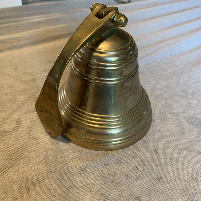 ANCIENNE CLOCHE EN Laiton Murale EUR 45,00 - PicClick FR