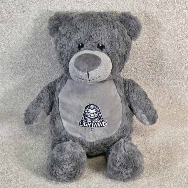 MILTON KEYNES LIGHTNING Ice Hockey Tummi Bears Plush Mascot 16" Grey ...