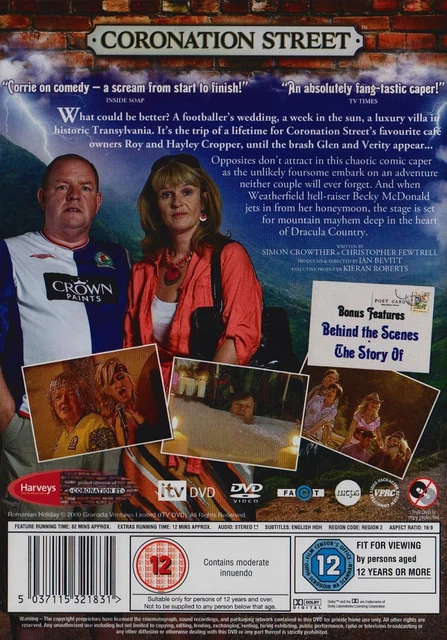 CORONATION STREET: ROMANIAN Holiday (DVD) David Neilson Julie ...