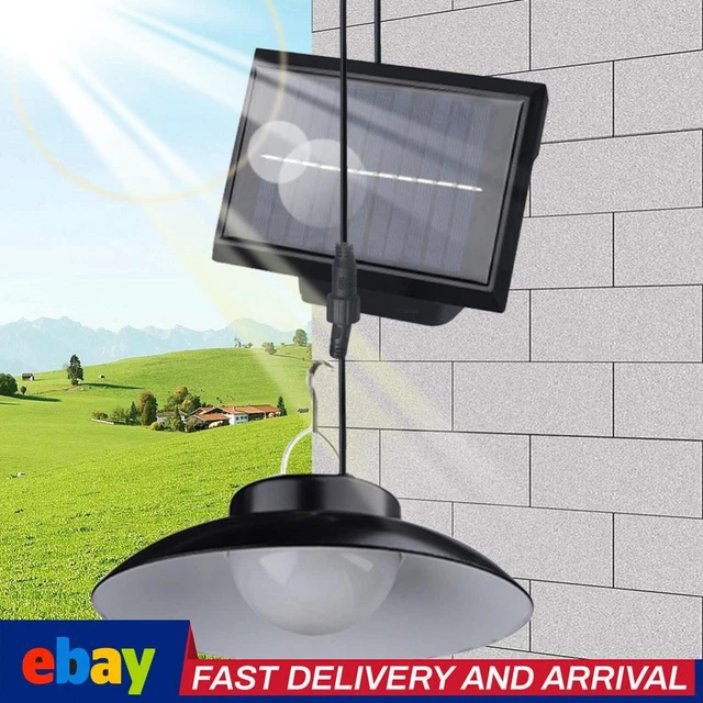 LED PENDANT LIGHT Button Switch Solar Wall Light Retro for Indoor Shed ...