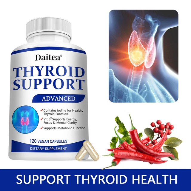 THYROID SUPPORT SUPPLEMENT - Thyroid & Metabolism Support,Boost Energy £7.12 - PicClick UK