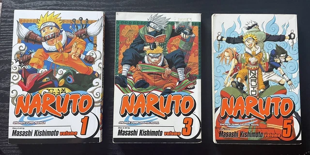 NARUTO MANGA BUNDLE Volume 1, 3 and 5 $20.00 - PicClick CA