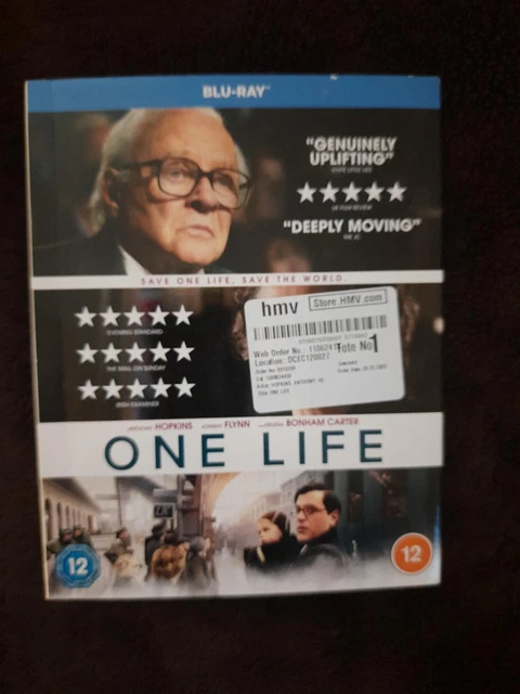 ONE LIFE (BLU-RAY 2024) Drama Anthony Hopkins Romola Garai Helena ...