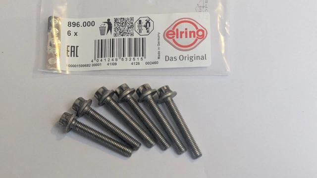 6 X NEW GENUINE ELRING MERC 722 & 724 automatic gearbox sump bolts ...