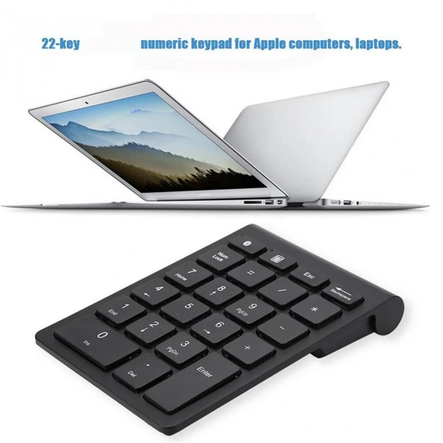 KEYBOARD 22 KEYS MIni Numpad Bluetooth Numeric Keypad For Windows iOS ...