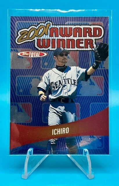 2002 TOPPS TOTAL #AW1 Ichiro Suzuki 2001 lauréat du prix ROY Seattle ...