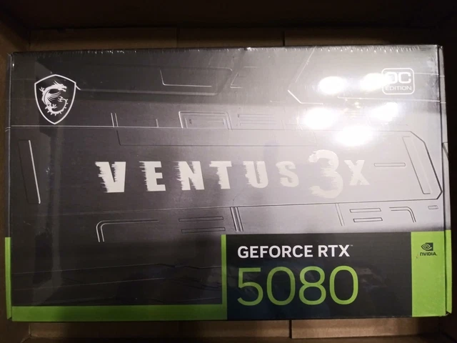 NEW IN BOX - Msi Gaming Rtx 5080 Ventus 3X Oc Plus 16Gb Gddr7 Graphic ...