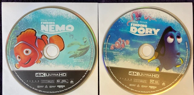 Finding Nemo Finding Dory 2 Movie Collection 4k Blu Ray Solo