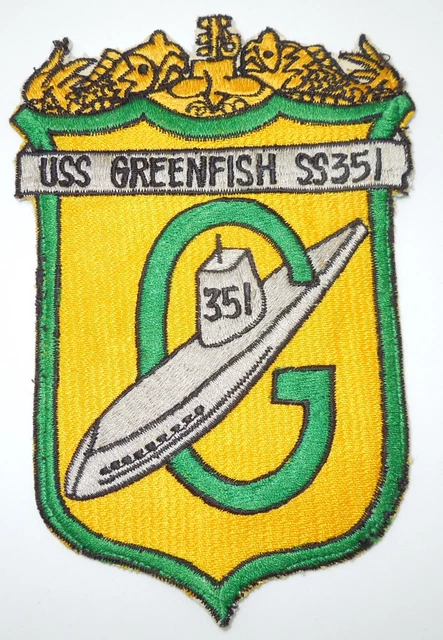 ORIGINAL US NAVY Vietnam War USS Greenfish Submarine 351 Japanese Made ...