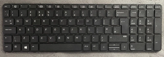 HP PROBOOK 450 G3 Keyboard uk layout with numeric keypad P/N 837549-031 ...