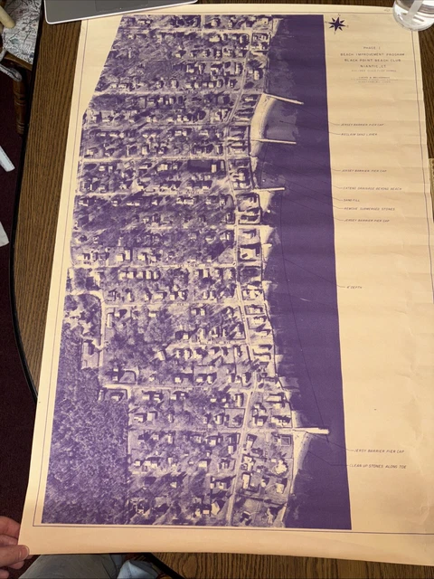 VINTAGE BLUEPRINT MAP: Black Point Beach Club Improvement Program ...