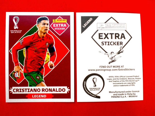 2022 WORLDCUP QATAR Extra Sticker Legend Cristiano RONALDO Sandwiches ...