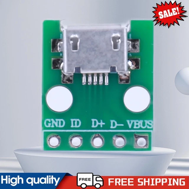 MICRO USB TO DIP Adapter Boards Convenient 2.54mm PCB Converter SMT ...