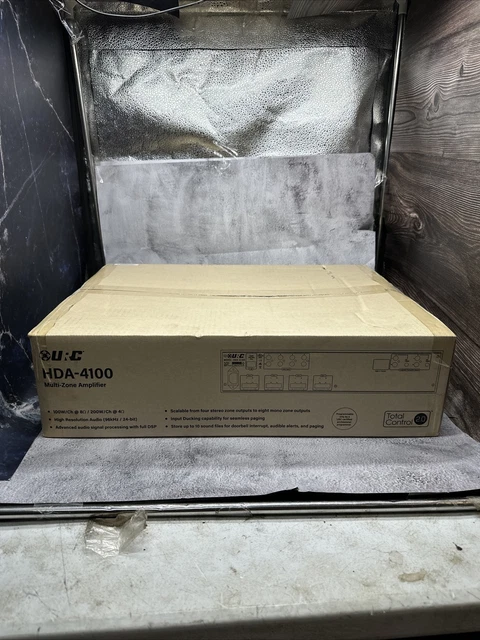 URC® TOTAL CONTROL® Multi-Zone AmplifierModel #: HDA-4100 New In Sealed ...