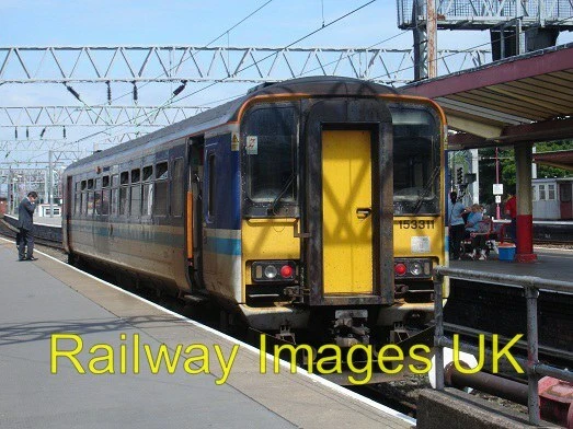RAILWAY PHOTO CLASS 150 DMU Class 153 at Crewe c2006 £2.00 - PicClick UK