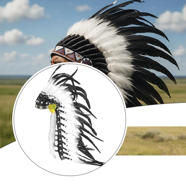 INDIAN NATIVE CHIEF Headdress Crafts for Fancy Dress Party Stage ...